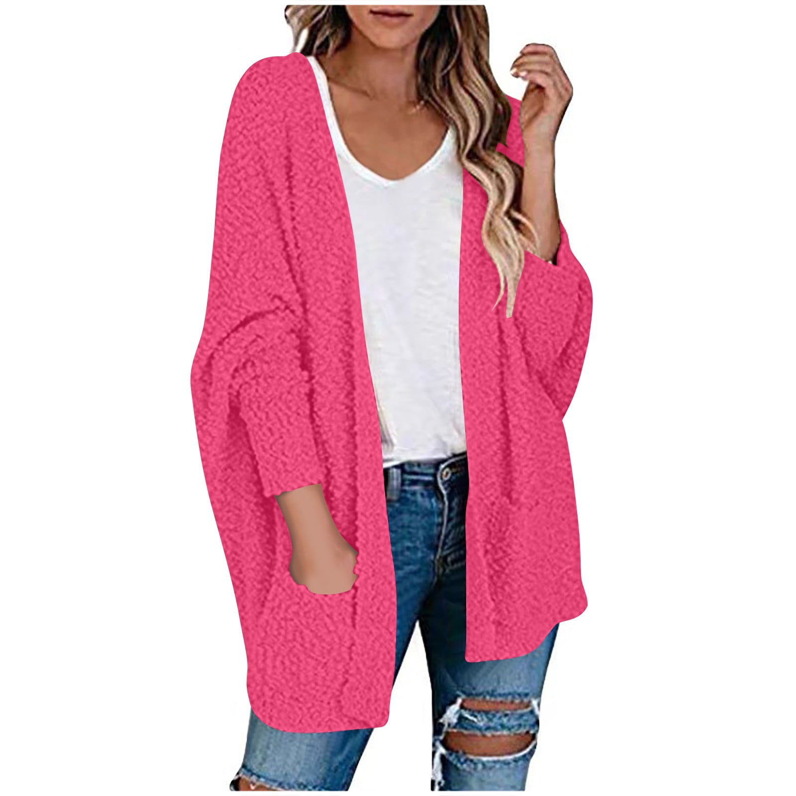 Gakvbuo Cardigan Sweaters For Womens Chunky Popcorn Plus Size Cardigan