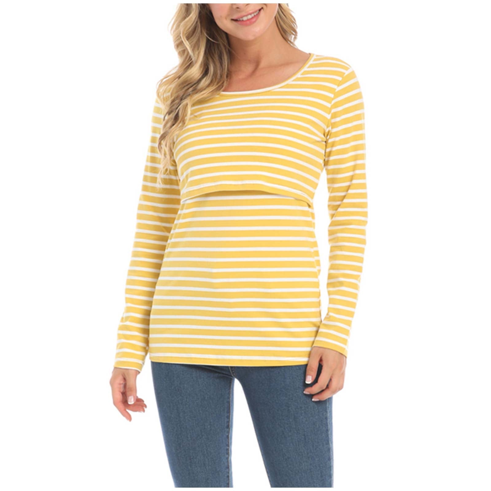 gakvbuo Maternity Shirts For Pregnant Women Plus Size Mama Shirt ...