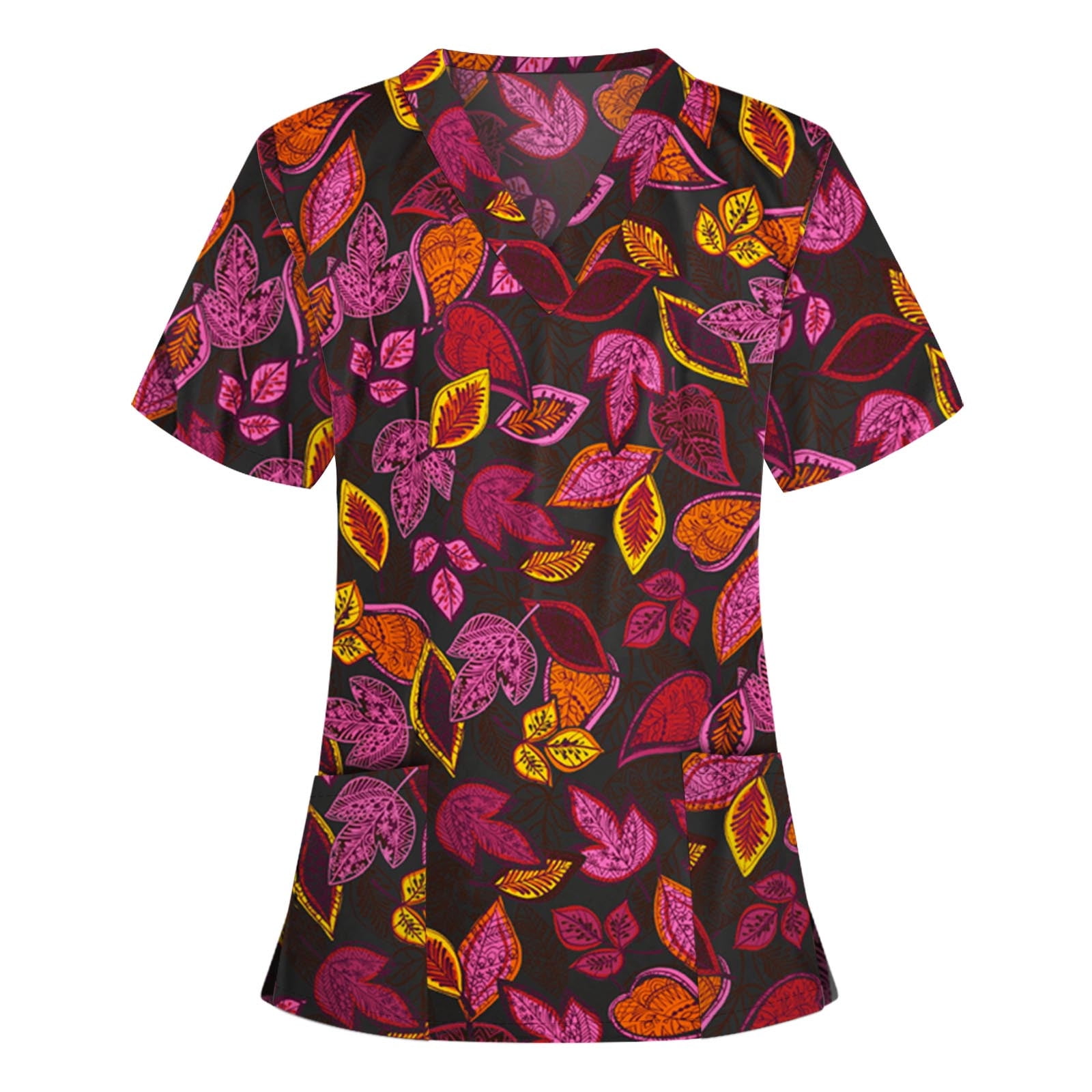 gakvbuo Nursing Uniform for Womens Scrubs Tops Color Casual Working ...