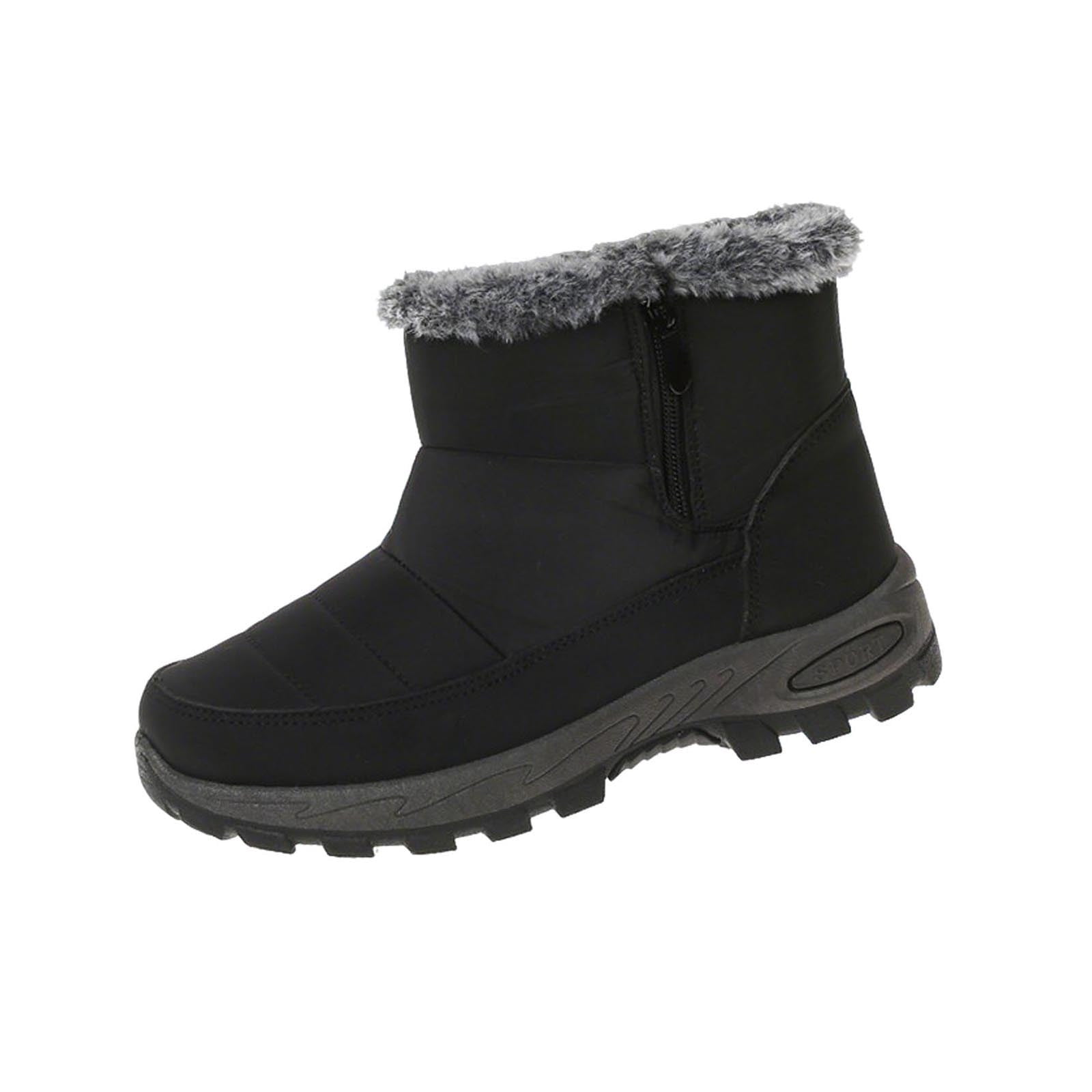 gakvbuo Snow Boots For Women Short Boots Women's Fashion Casual Winter ...
