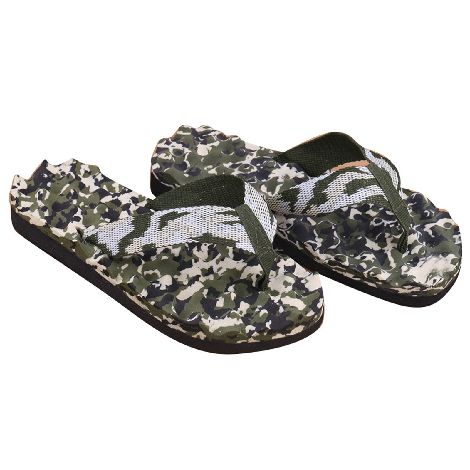 gakvbuo Summer Slippers For Men Indoor And Outdoor Men Summer Camouflage Flip Flops Shoes ...