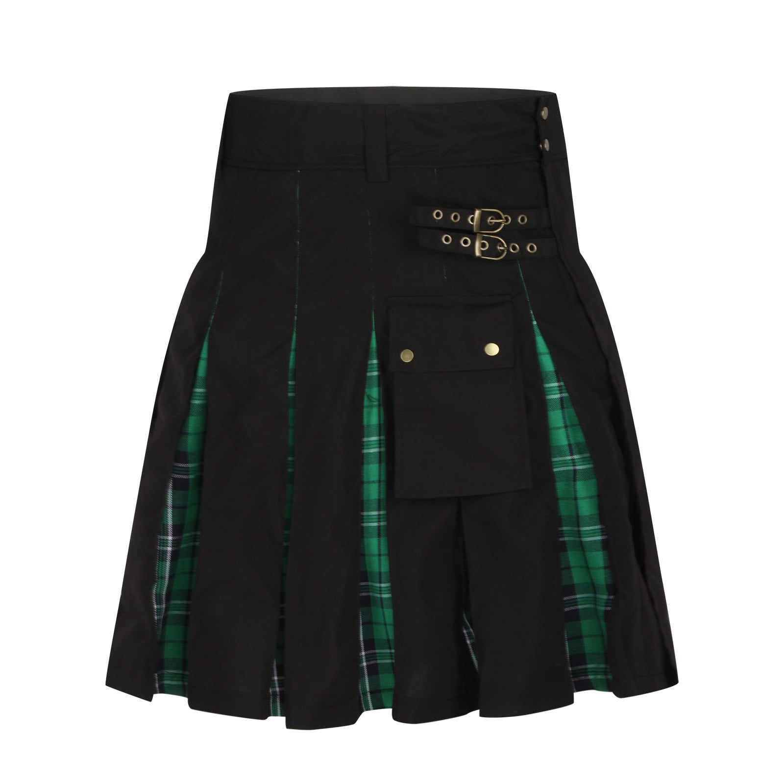gakvbuo Utility Kilts For Men Skirt Cargo Pockets Men Casual Patchwork ...