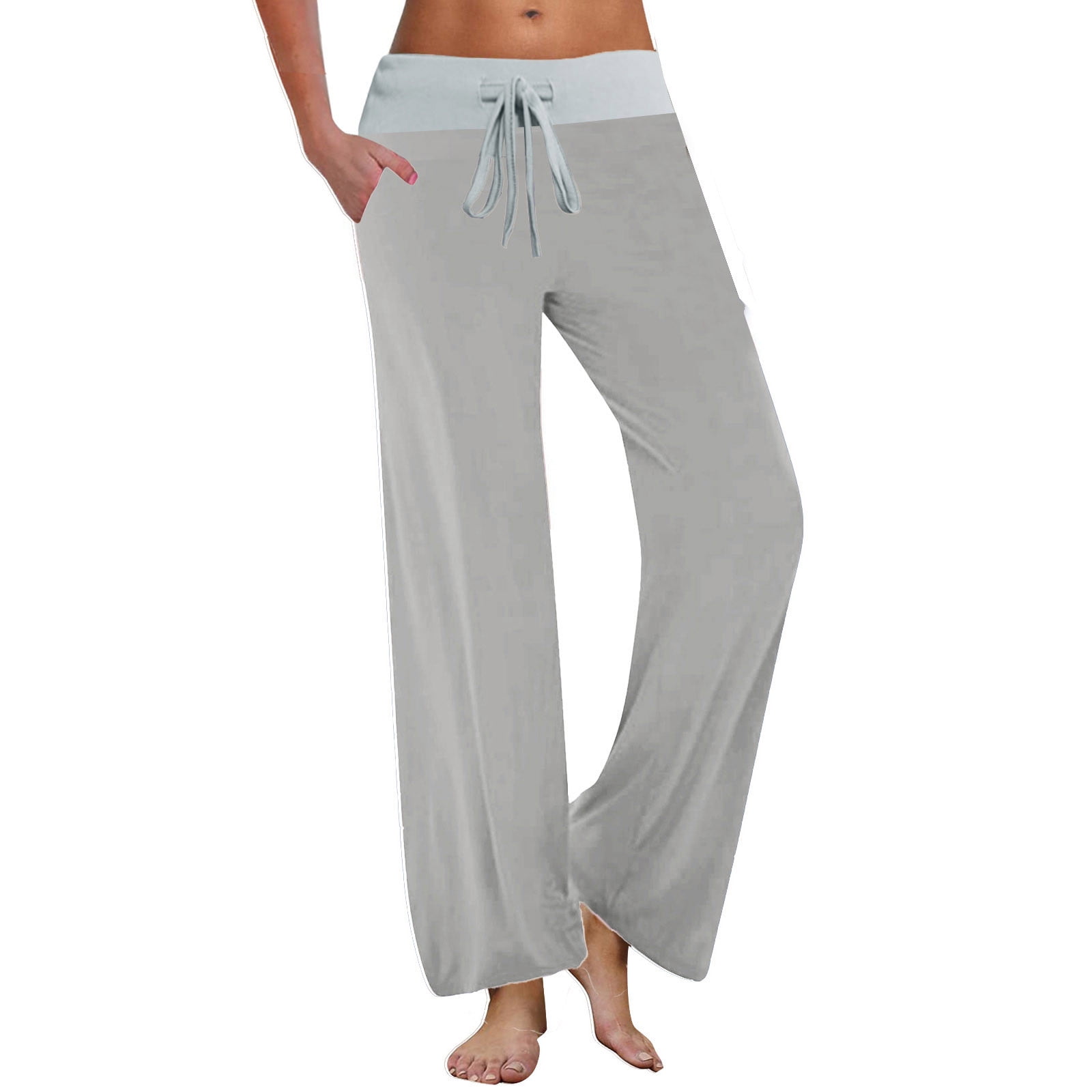 gakvbuo Wide Leg Lounge Pant For Women Pajama Bottoms Comfy Stretch ...