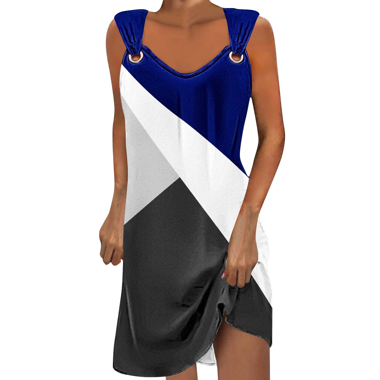 gakvbuo summer Tank dresses for women 2024 Sleeveless Mini Dress ...