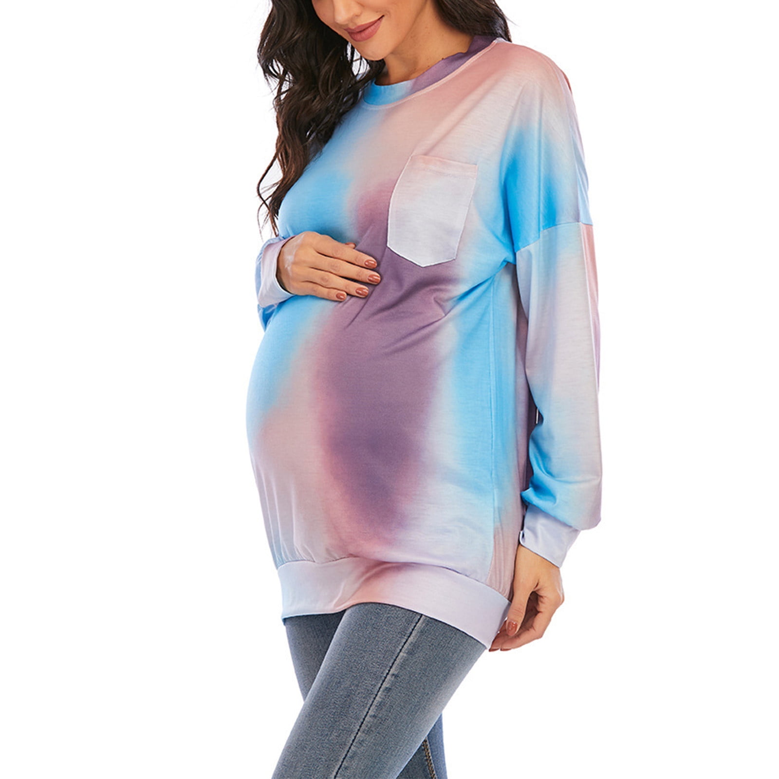gakvov Maternity Shirts For Pregnant Women Plus Size Mama Shirt ...