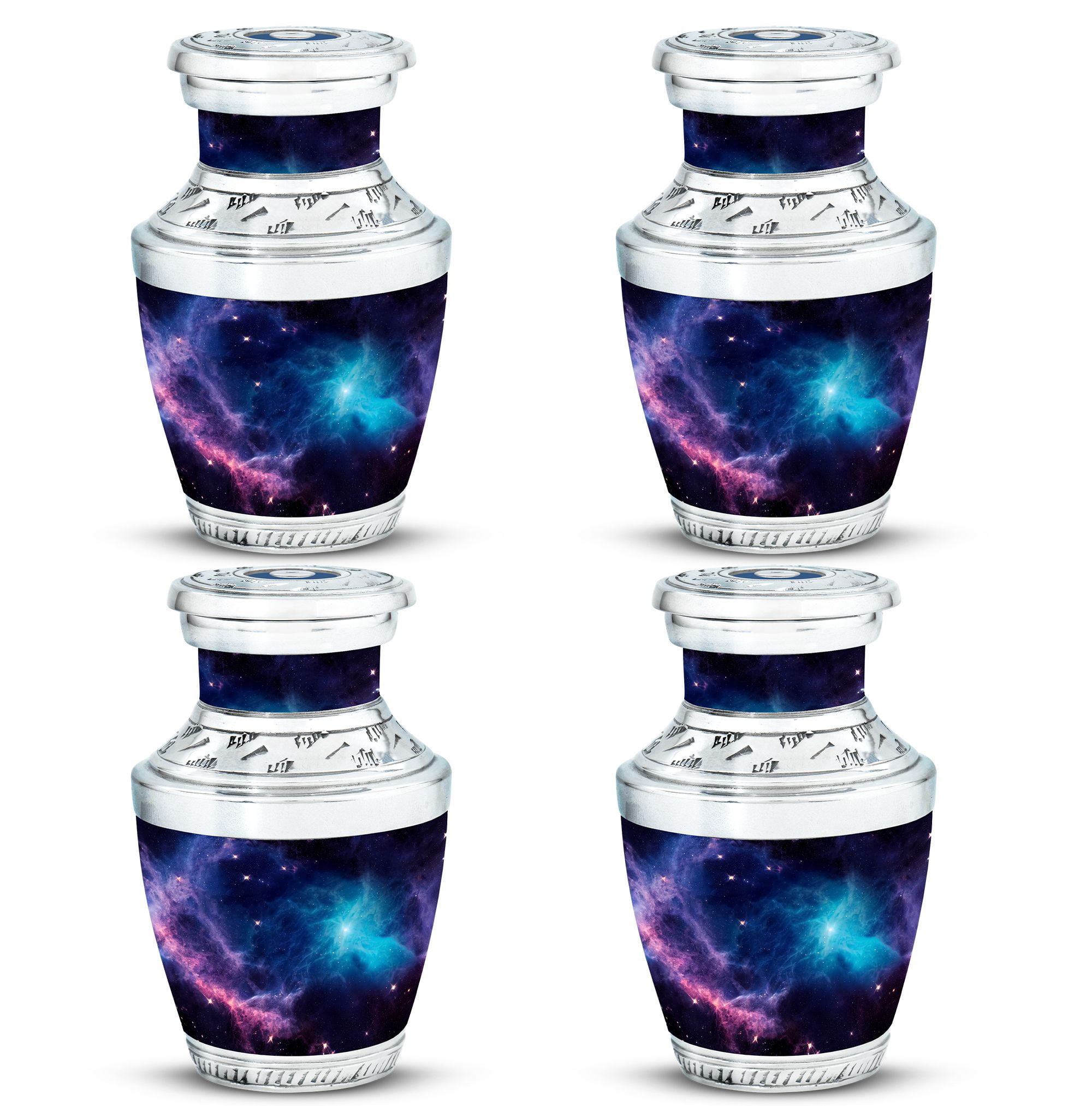 galaxy cosmos space bright majestic stars Tiny Decorative Urn for Adult ...