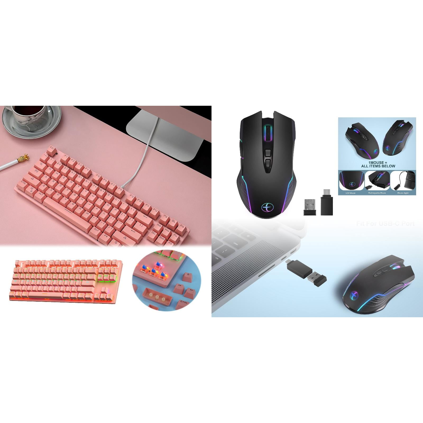 gaming keyboard Optical Sensor with Advanced Features for Windows, Mac ...