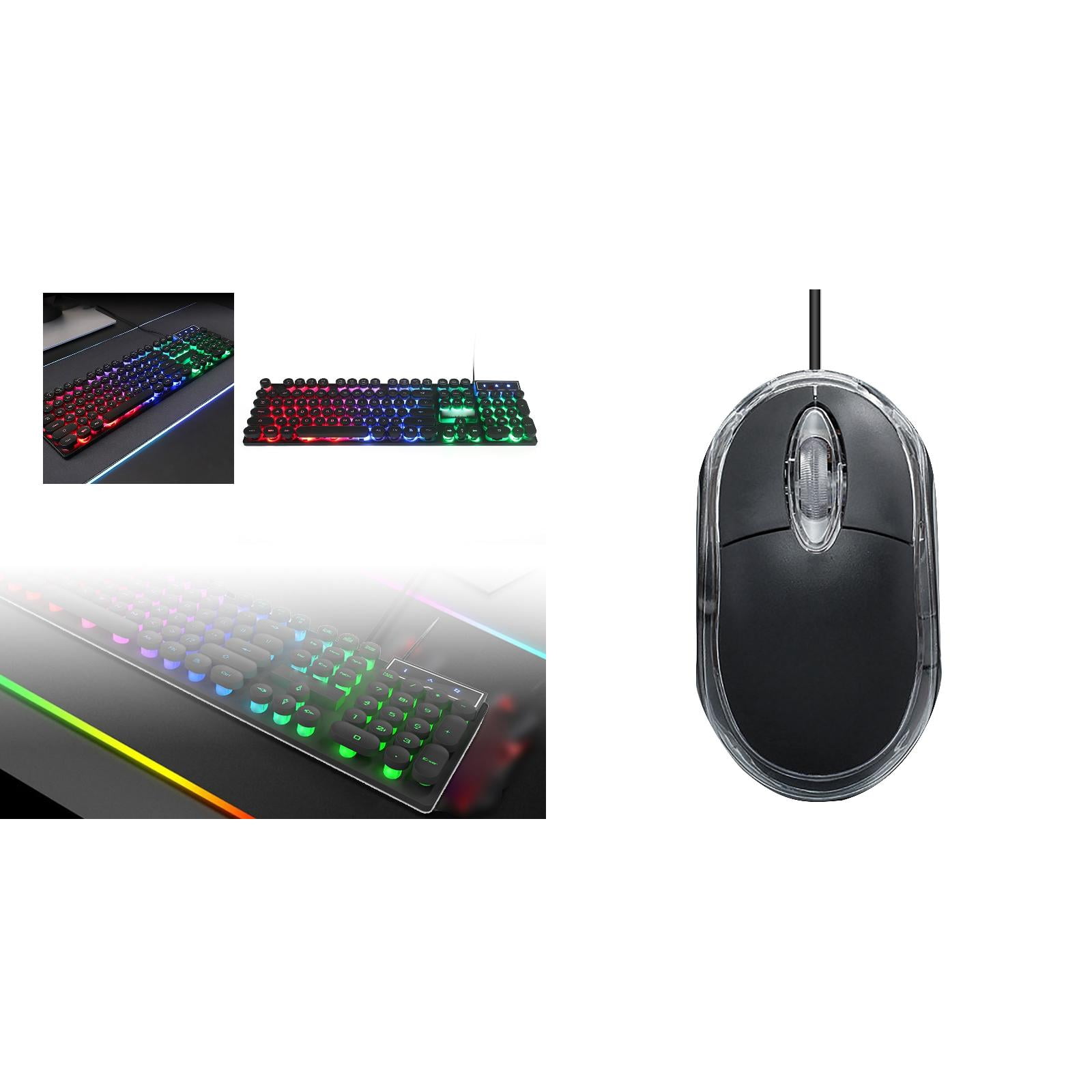 gaming mouse and keyboard Programmable Macro Shortcuts PC USB Desktop ...