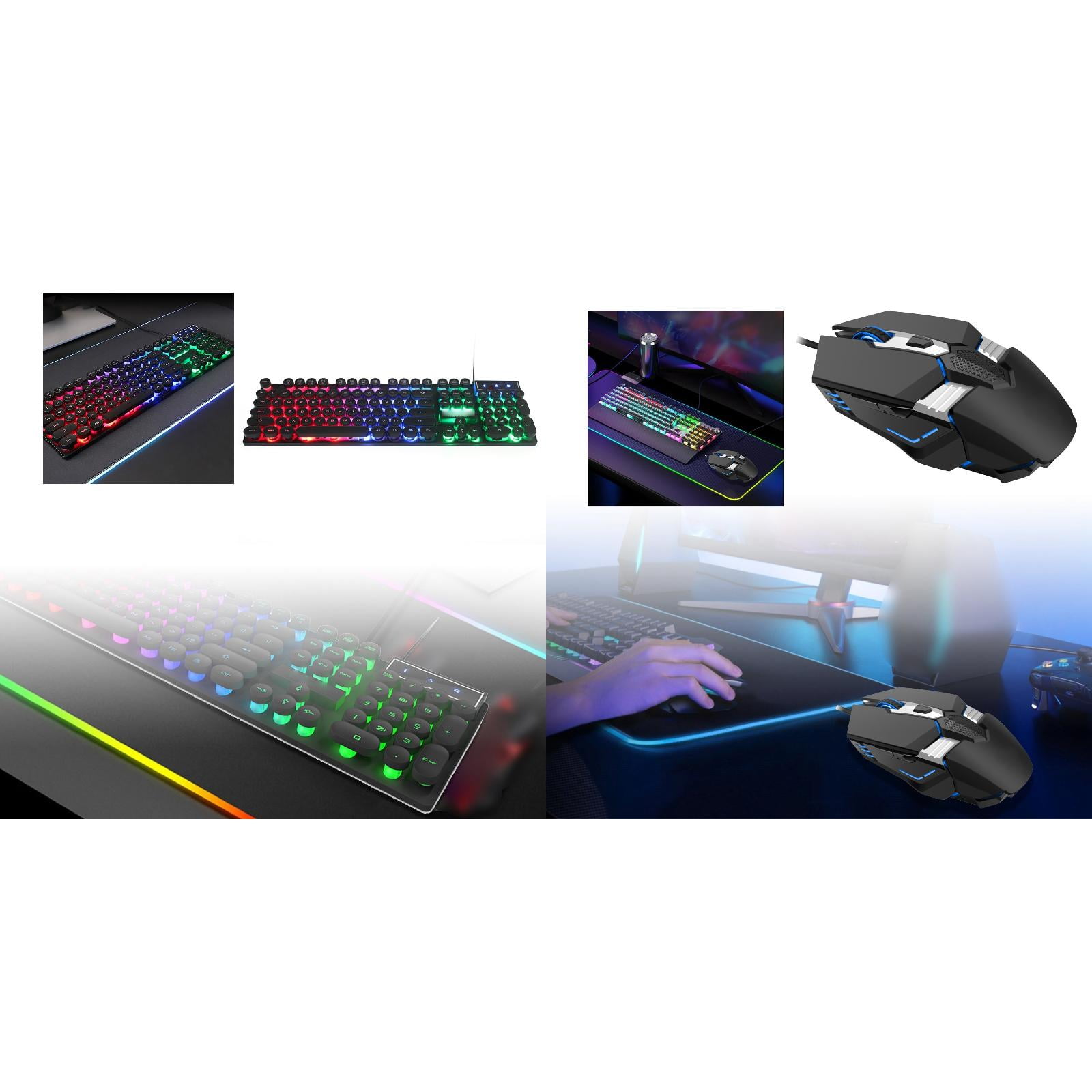gaming mouse and keyboard combo Rubber Side Grips pc gaming accessories ...