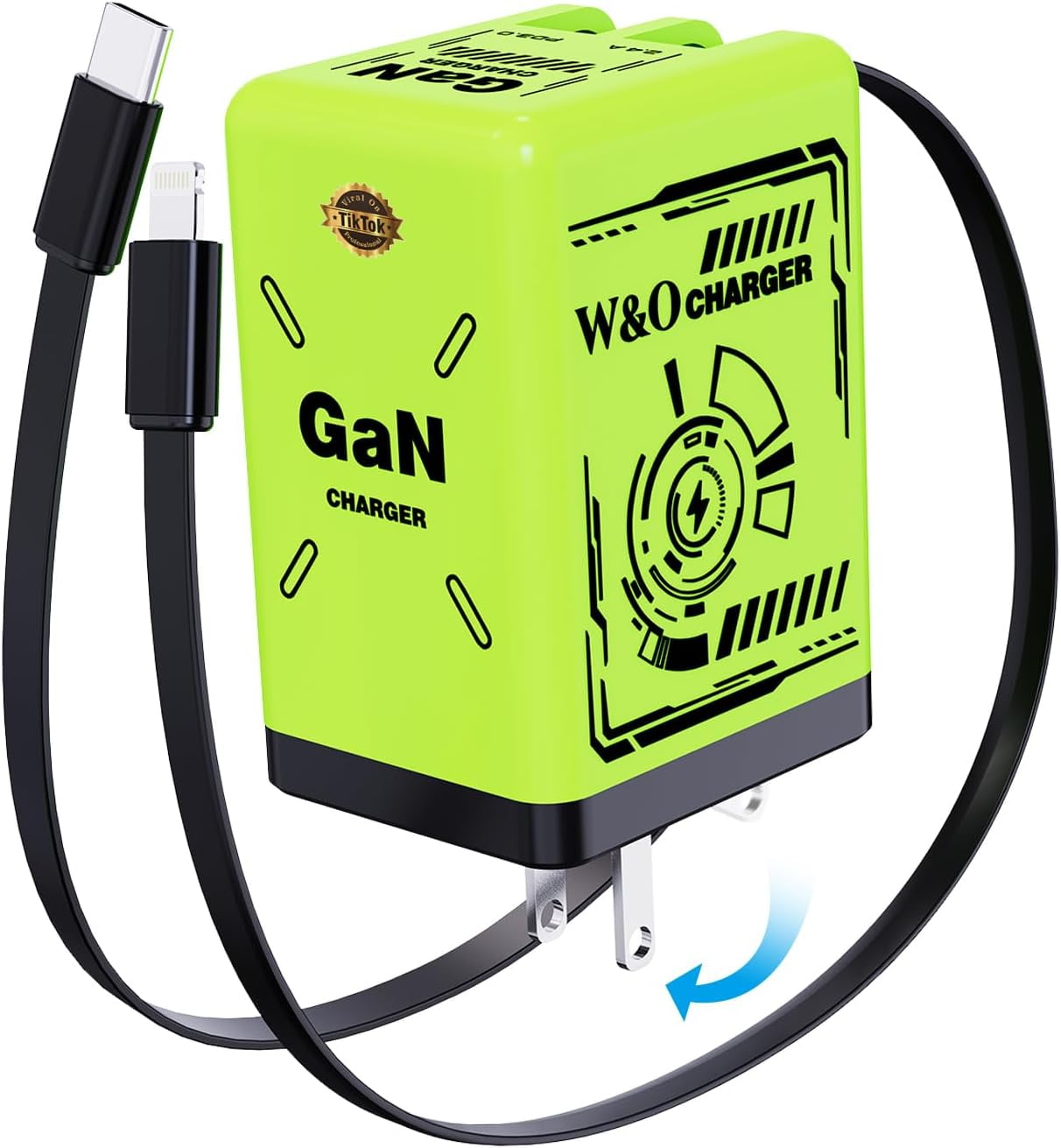 gan charger 20w retractable,Retractable Phone Charger Wall Plug with ...