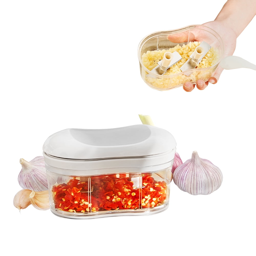 garlic chopper,Hand Push Portable Processor Manual Hand Chili Kitchen ...