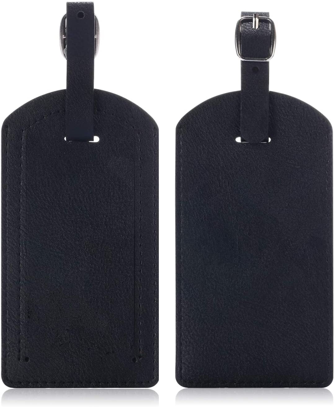 Epicgadget (2 Pack) Luggage Tag, PU Leather Tag Travel Address Label ...
