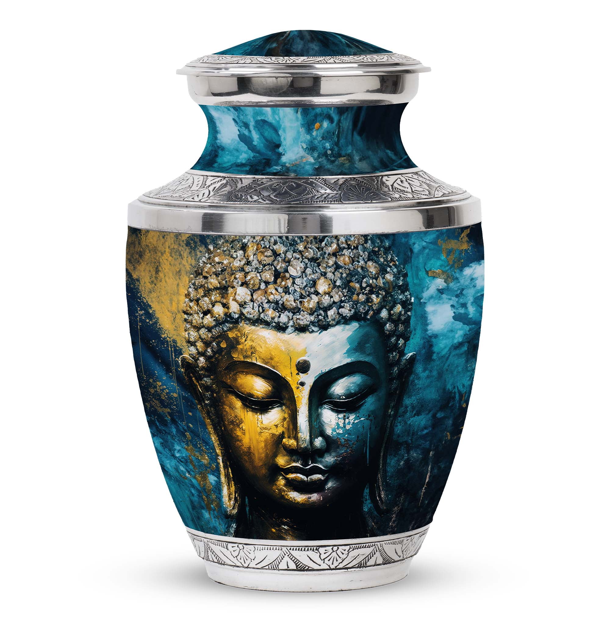 gautam-buddha Artistic Large Decorative Urn for Adult Female - Unique ...