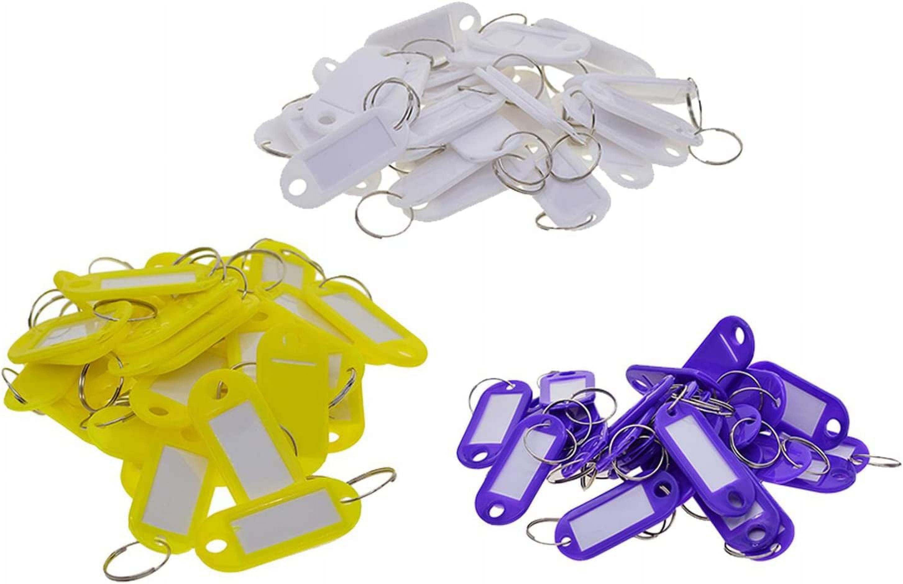 gazechimp 150 Pieces Key Rings Tags Key Labels Keychain Identifiers ...