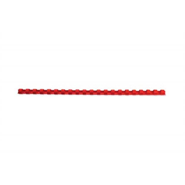 gbc combbind binding combs 8mm a4 red (45 sheets capacity, pack of 100 ...