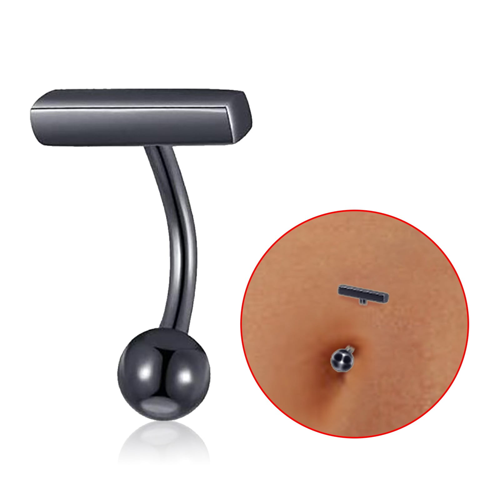 gbifzutdjp Belly Button Ring Stainless Steel Navel Ring Navel Nail to S ... gbifzutdjp Belly Button Ring Stainless Steel Navel Ring Navel Nail to S ...