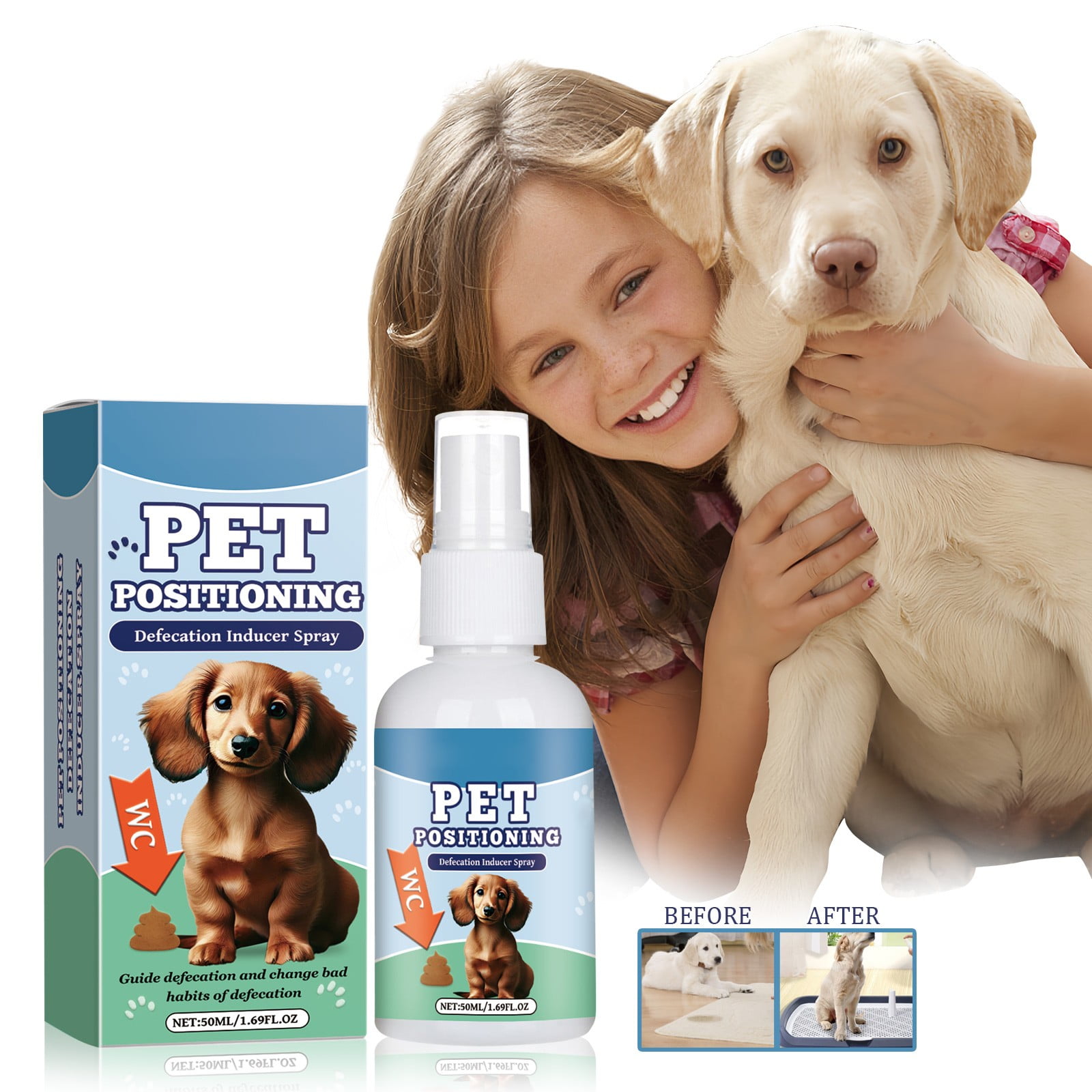 gbong Dog Toilet Training Spray, Puppy Potty Training Aid With Safe ...