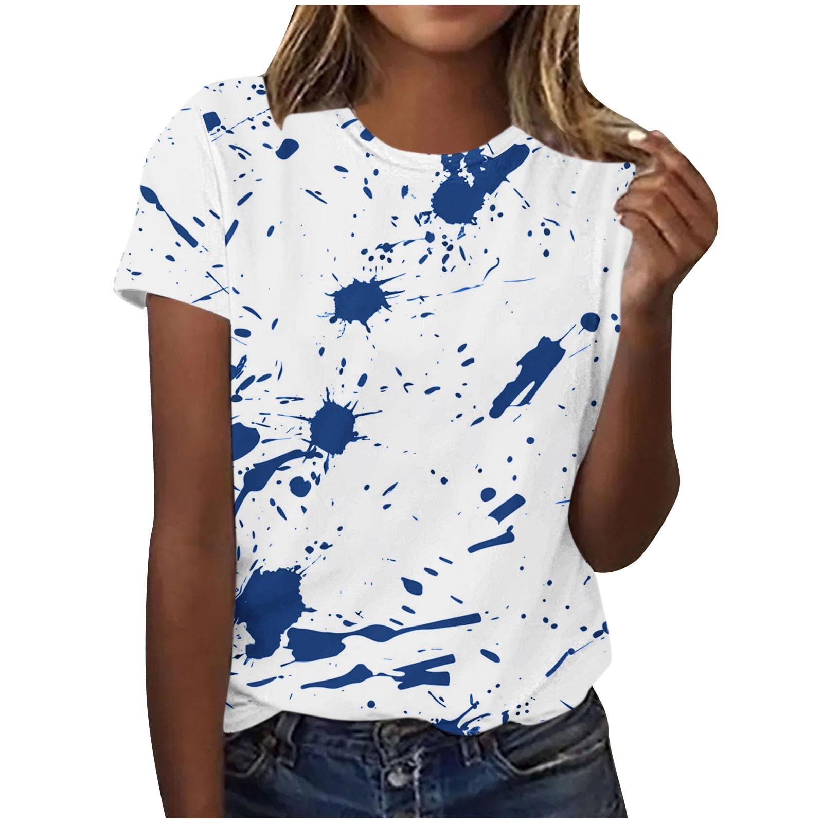 gbyLJF Cotton Tunics Or Tops To Wear with Leggings Camo Tunic Tunic ...