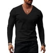gbyLJF Mens V Neck Tee Classic Fit V Neck Short Sleeve T-Shirt Summer ...