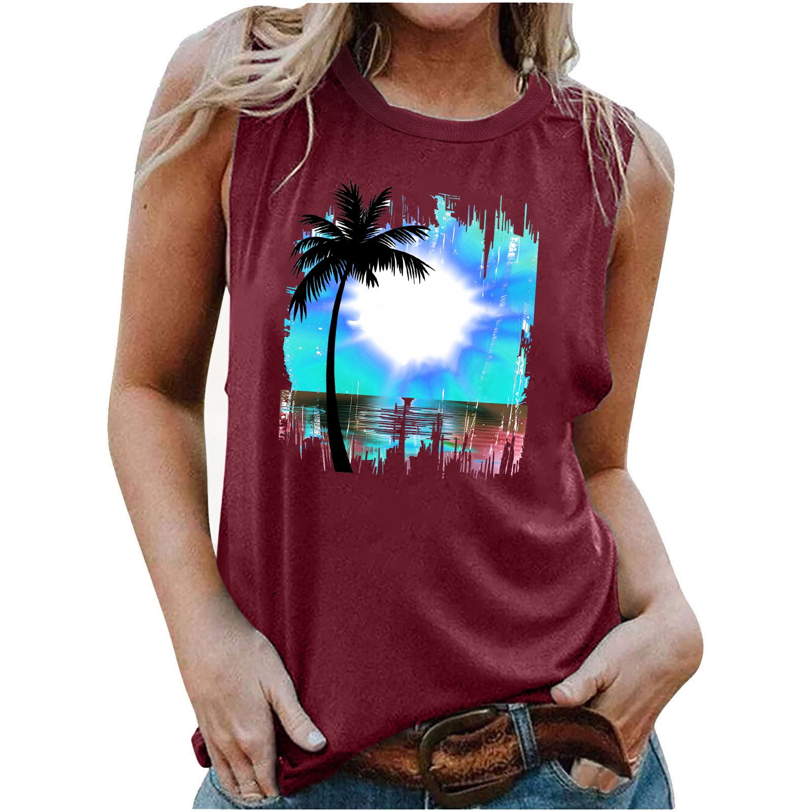 gbyLJF Long Tanks for Women for Layering Teen Tank Tops Smoothing Tank ...