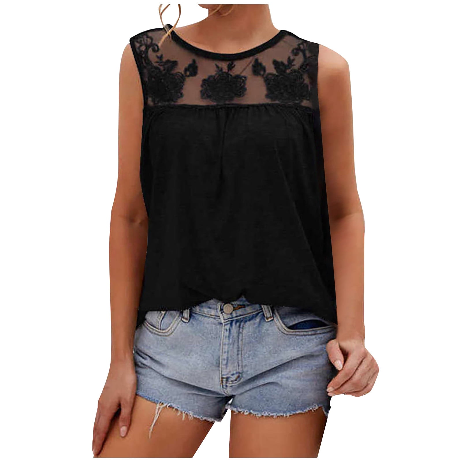 gbyLJF Strappy Tank Tops for Women Fitted Tops for Woman Baggy Tank ...