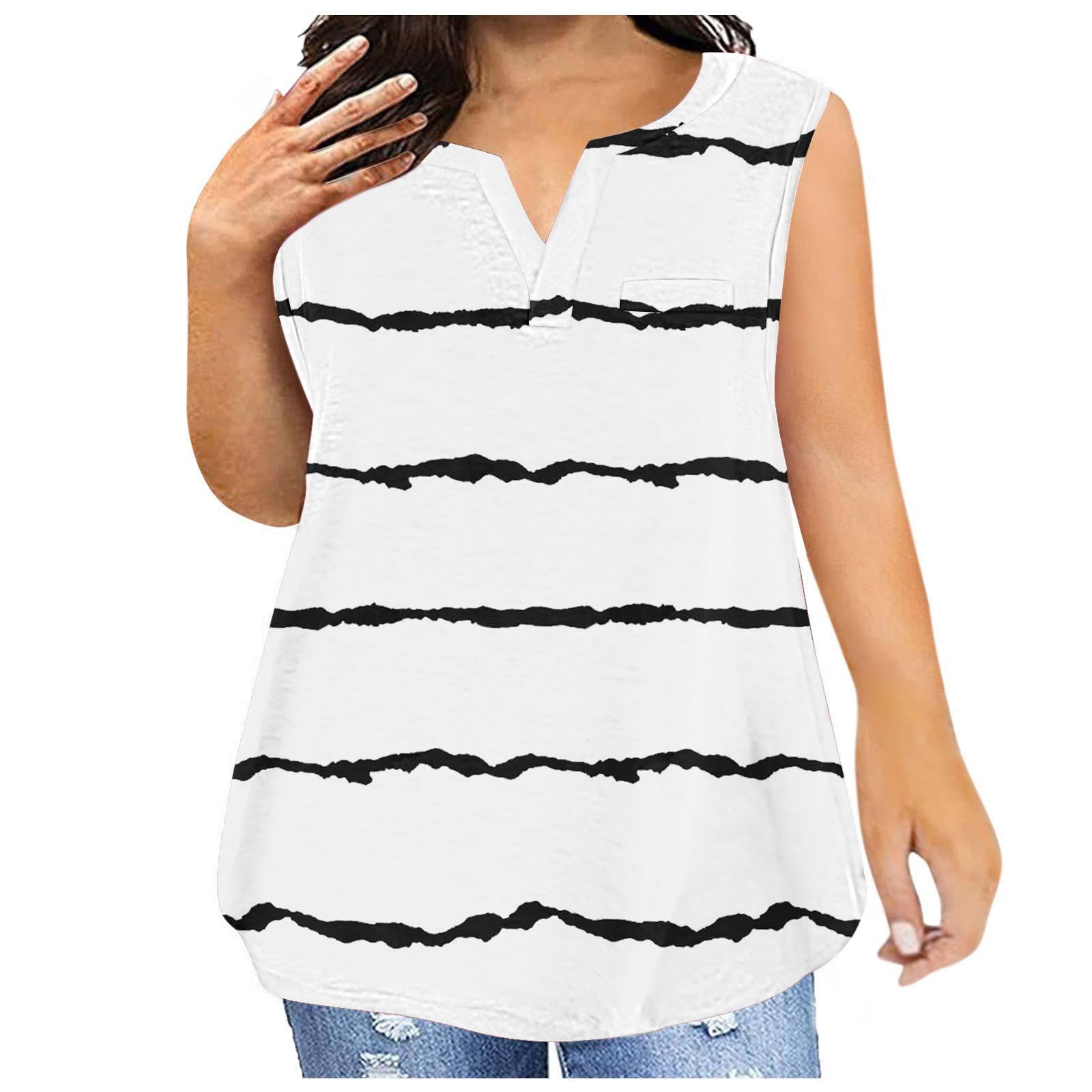 gbyLJF Tank Top for Women Racerback Womens Camisole Tops Summer Trends ...