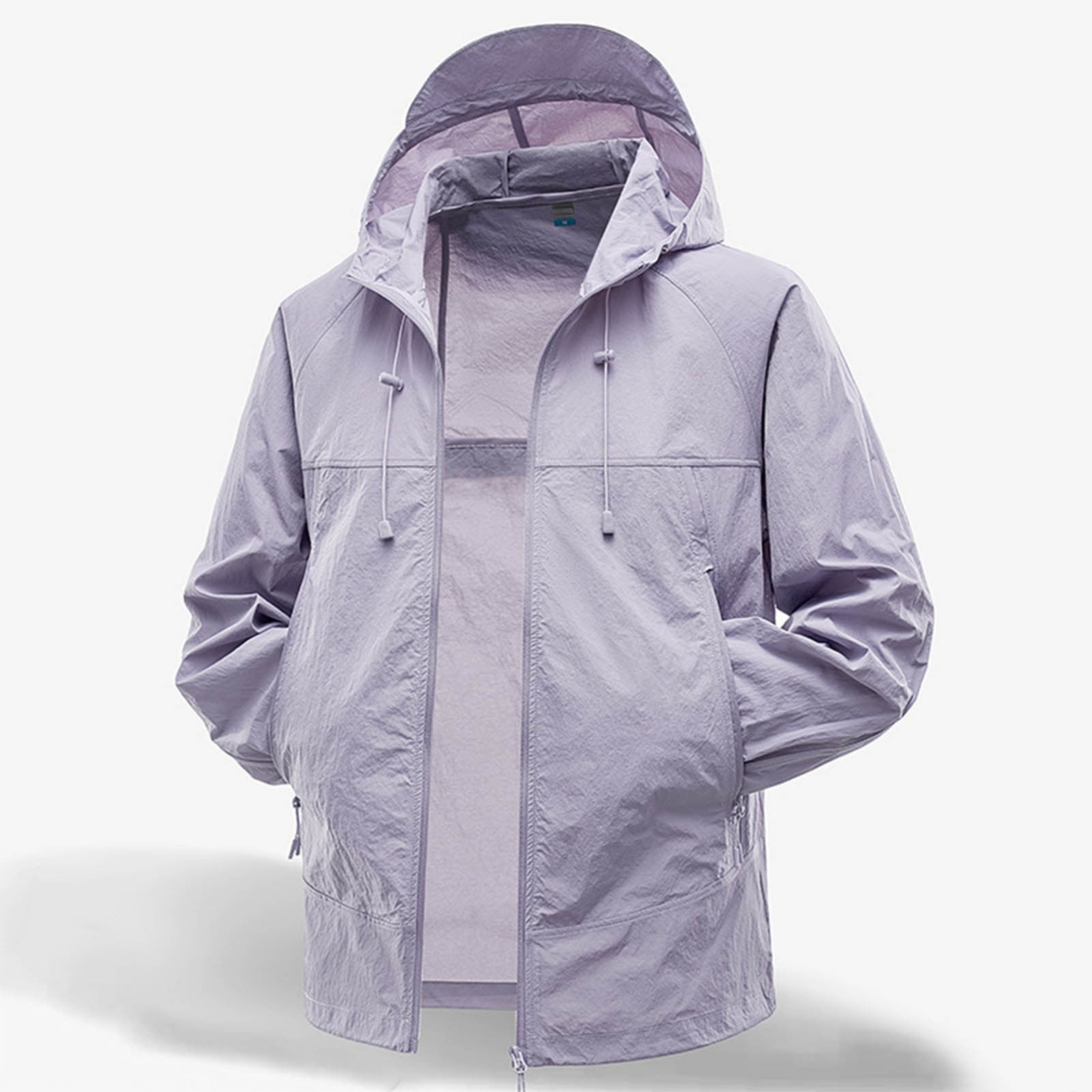 gbyLJF Unisex Sun Protective Top Solid Color Mountain Fishing Jacket ...