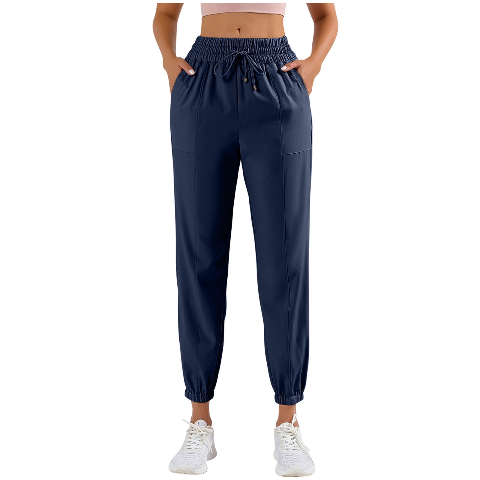 gbyLJF Women's Lightweight Joggers Outdoor Hiking Running Pants ...