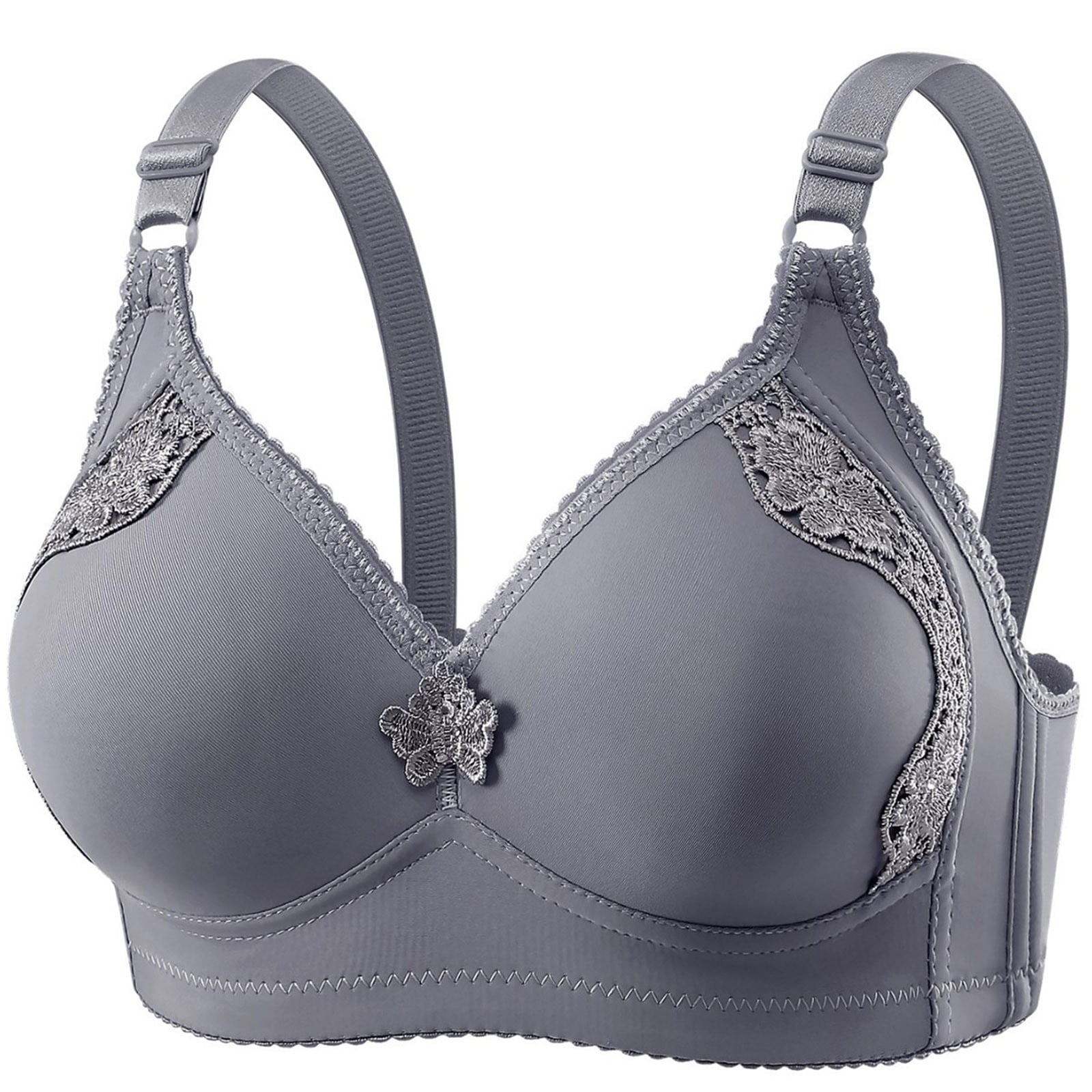 gbyLJF Womens Everyday Bra Full Coverage Gather Support Wirefree Bra ...