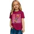 gcong 100 Days of School Shirts Girls Short Sleeve T Shirt Top Round ...