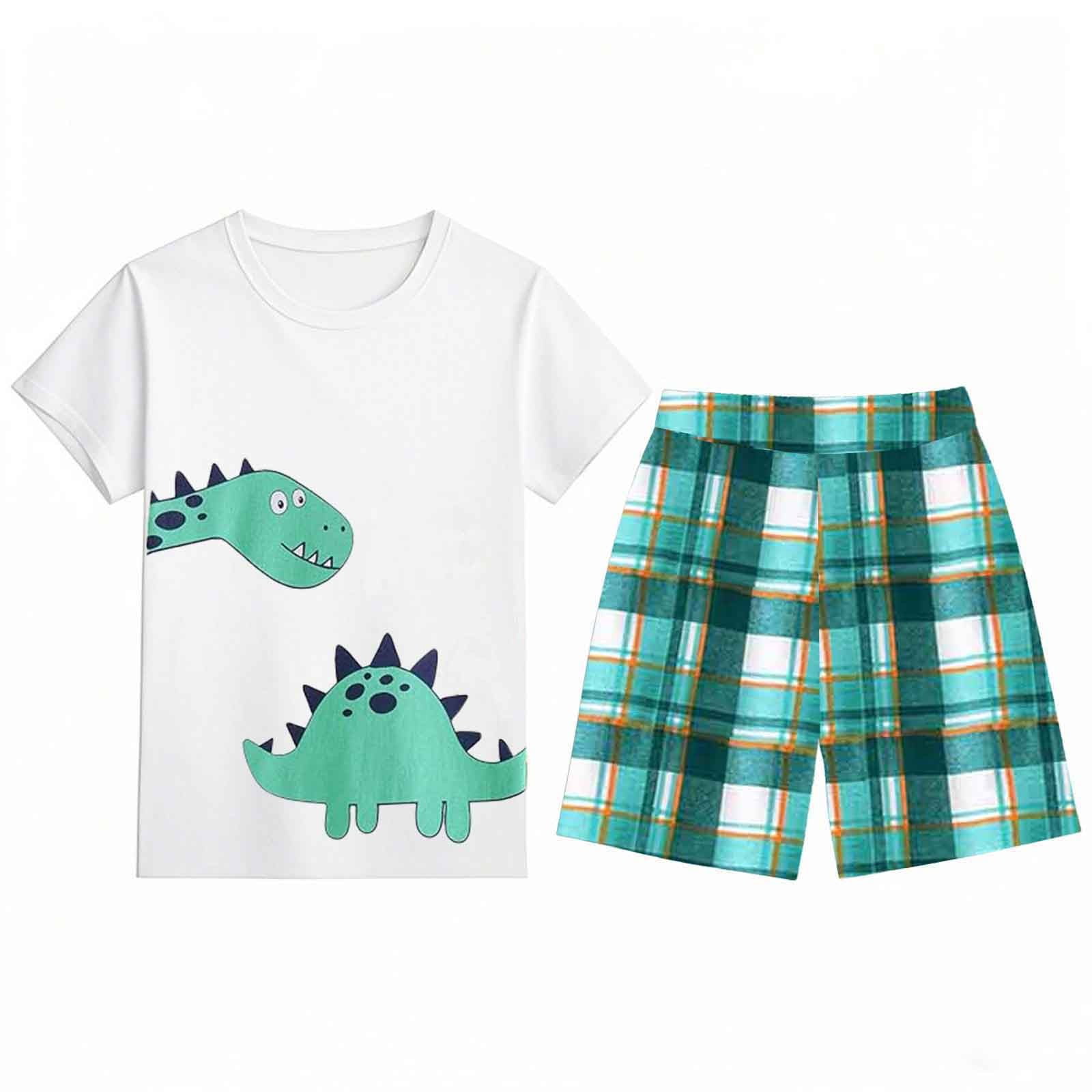 gcong Cute Outfits for Girls 10-12 Bow Short Sleeve T-Shirt & Shorts ...