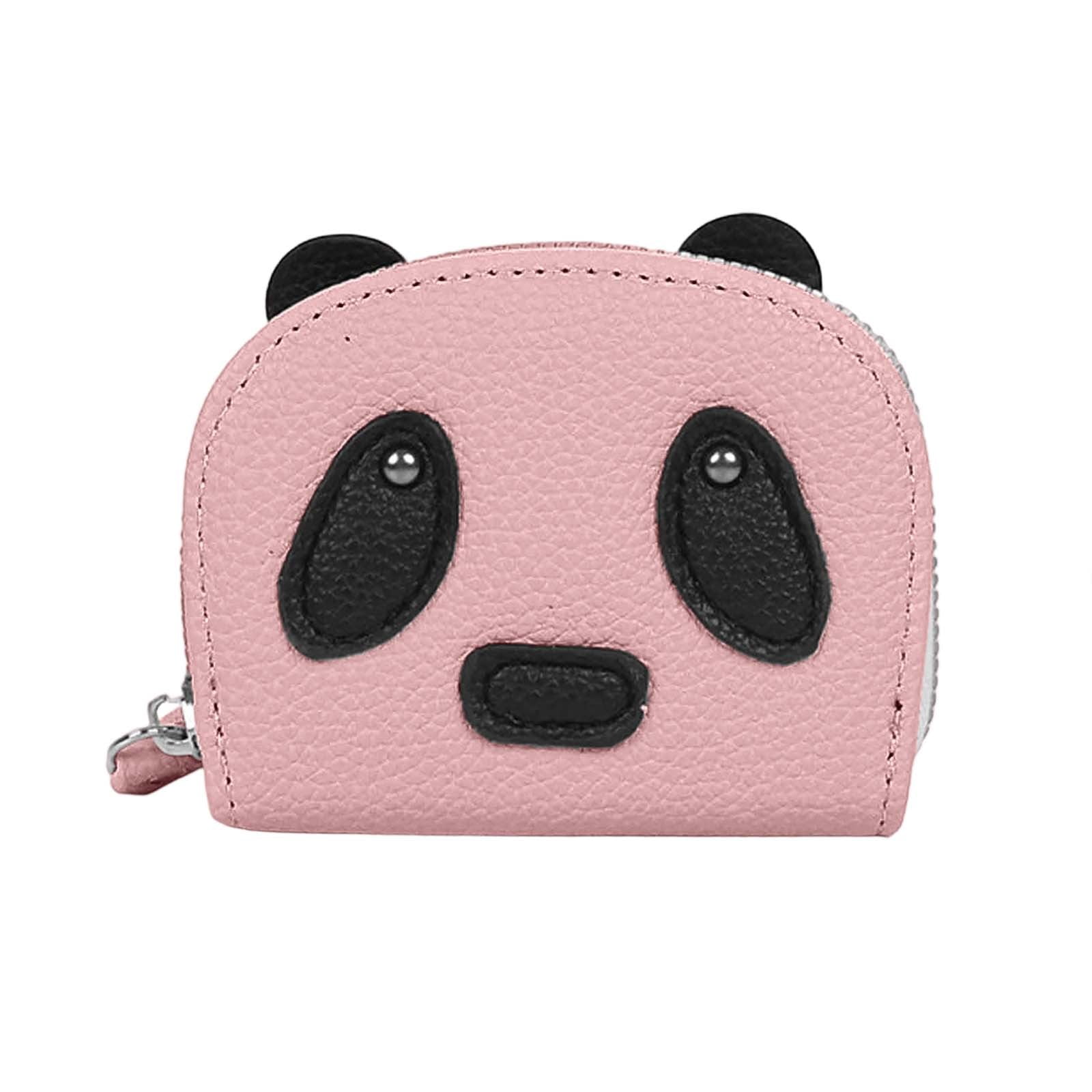 gcong Cute Panda Zipper Purse Card Holder Document Storage Wallet for ...