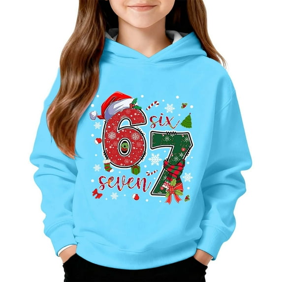 gcong Funny Six Seven 6 7 Meme Hoodies Kids 67 Ice Cream Drip Meme ...