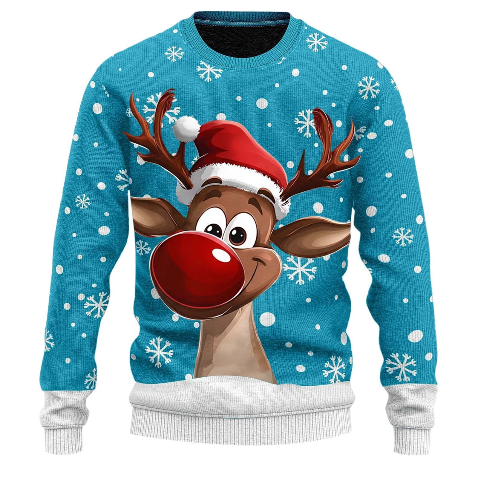 gcong Santa Christmas Sweaters for Men 2025 Funny Christmas Sweatshirts ...