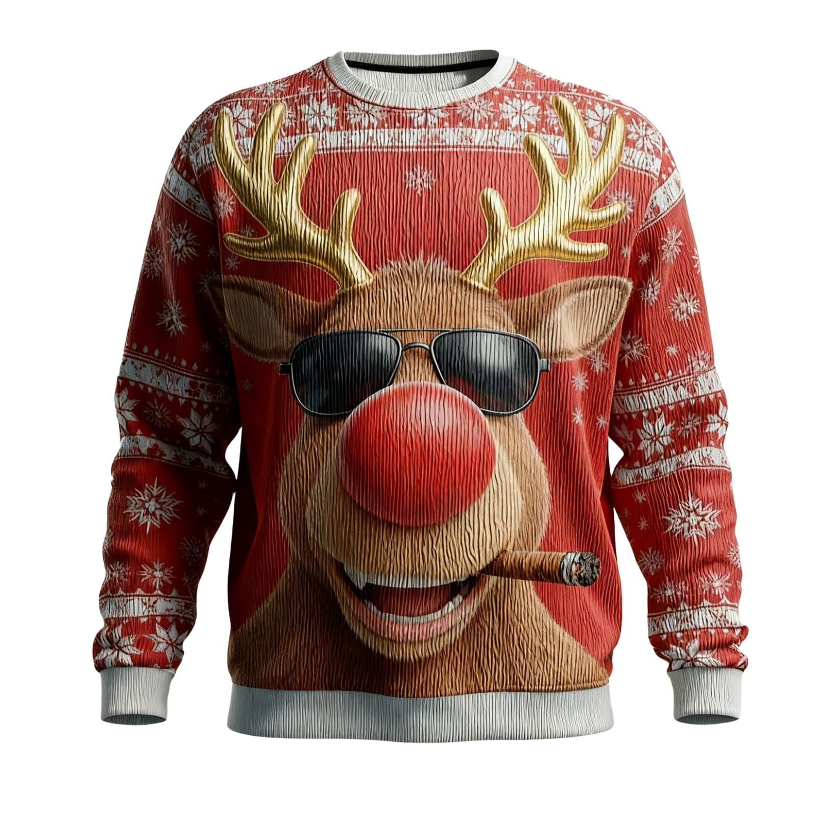 gcong Santa Christmas Sweaters for Men 2025 Funny Christmas Sweatshirts ...