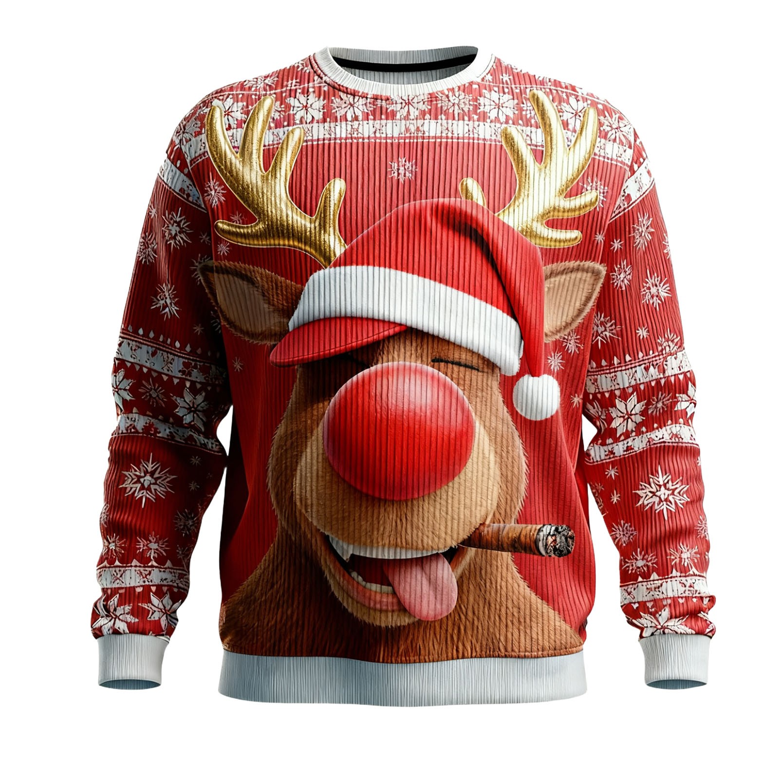 gcong Santa Christmas Sweaters for Men 2025 Funny Christmas Sweatshirts ...