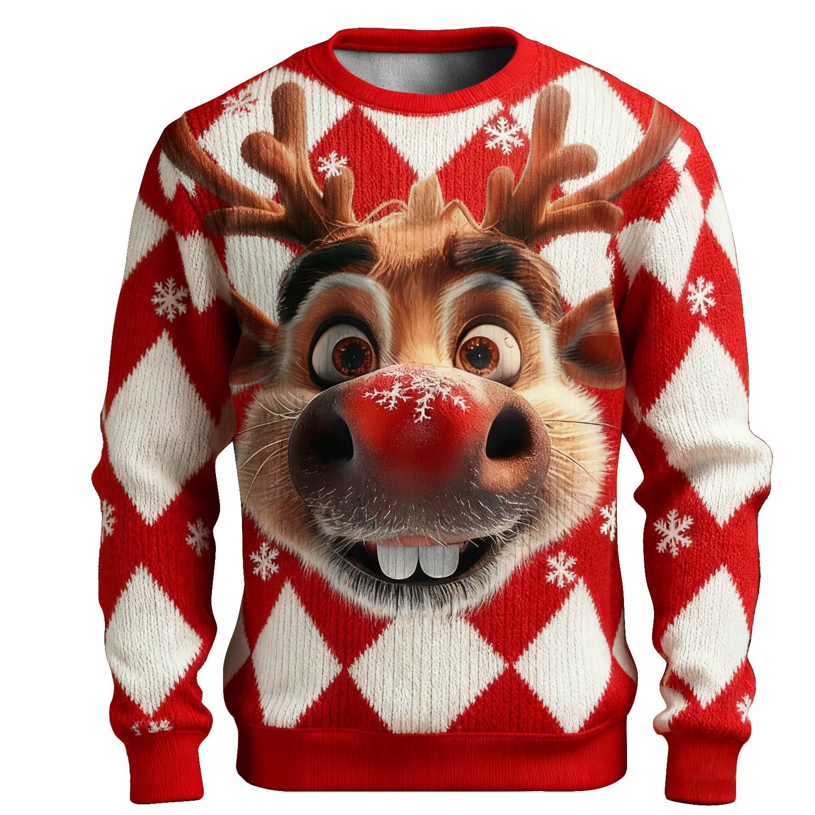 gcong Santa Christmas Sweaters for Men 2025 Funny Christmas Sweatshirts ...