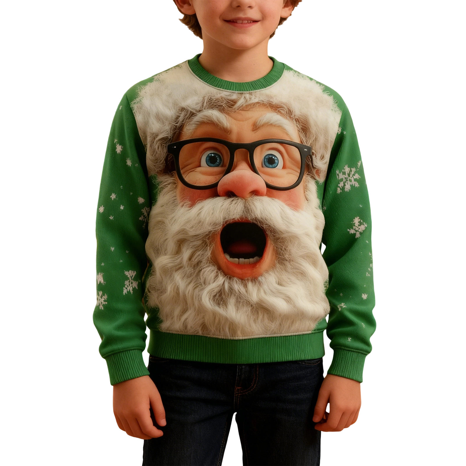 gcong Santa Christmas Sweatshirt for Boys Girls 2025 Funny Christmas ...