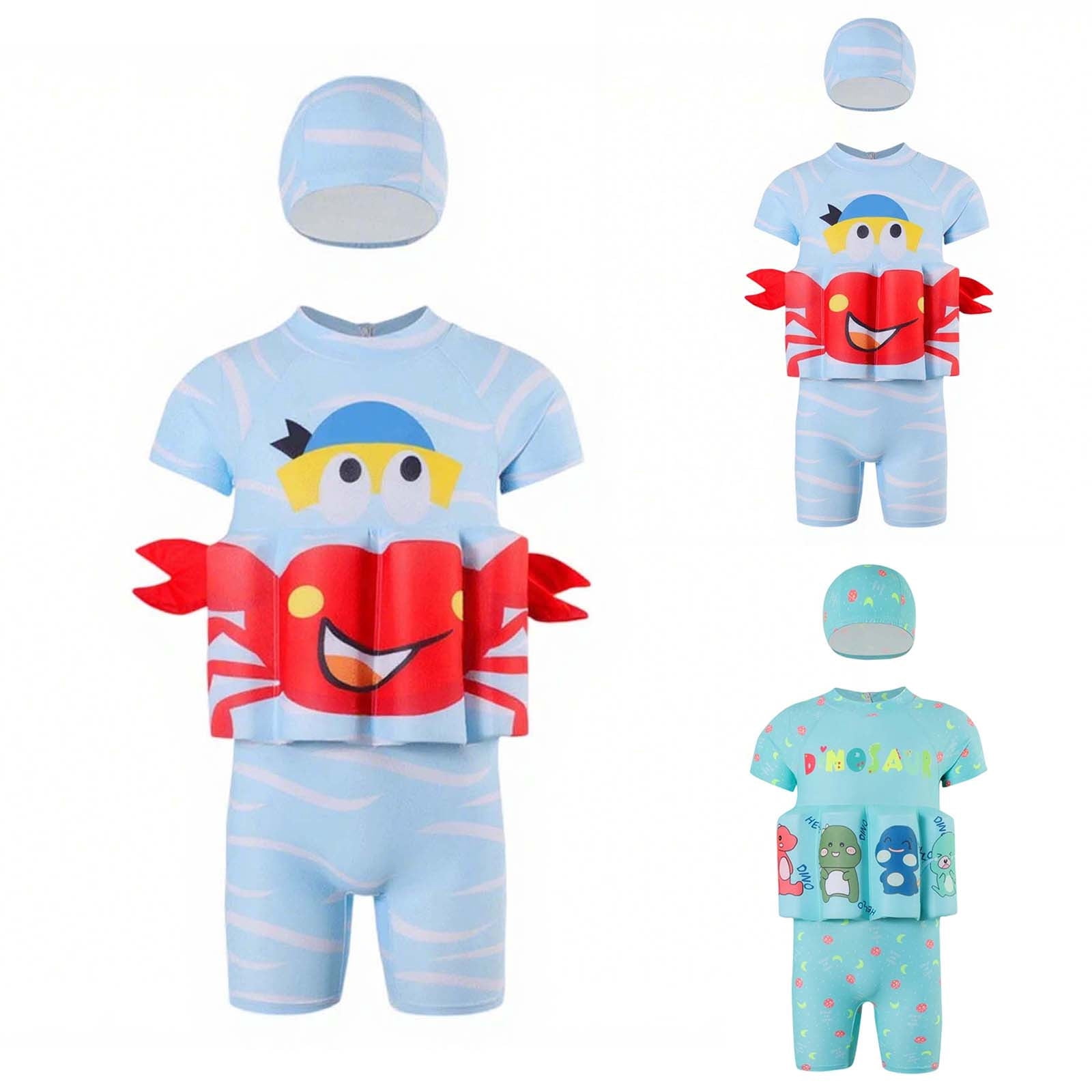 gcong Toddler Life Jackets Swim Vest Cartoon Cute Print Soft ...