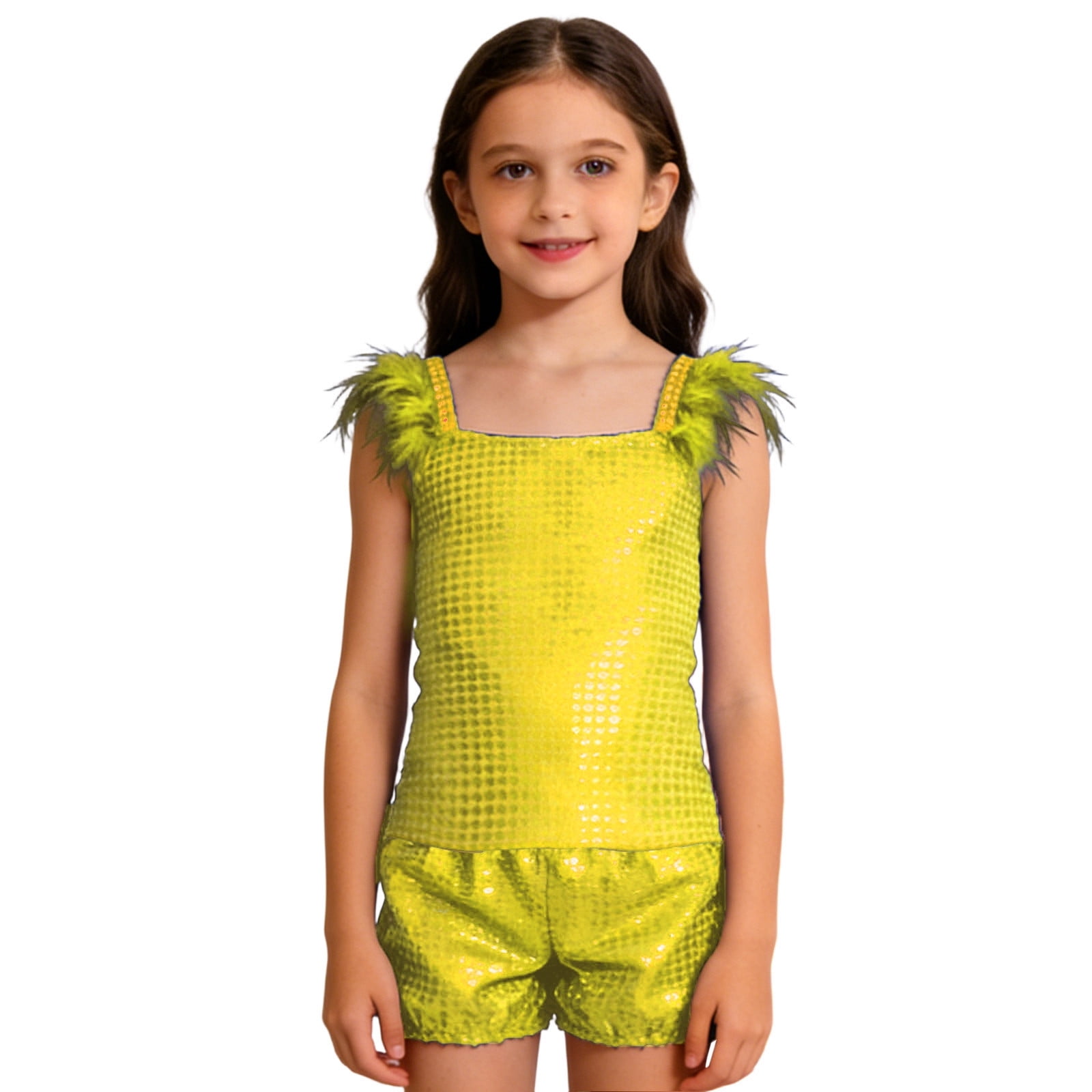 gcong Toddler Outfits for Girls Cute Print Short Sleeve Tee and Shorts ...