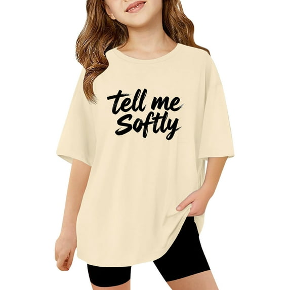 gcong Toddler Tshirts Girls 2t Girls' Tees Short Sleeve Round Neck ...