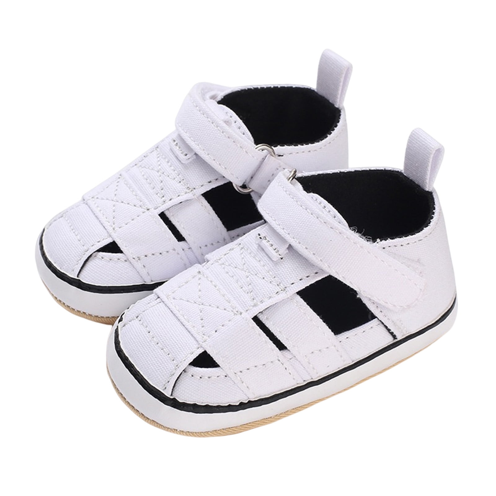 gdxvjhbj Baby Girl Sandals Walking Baby Boys Girls Summer Sandals Closed-Toe Soft Rubber Sole ...