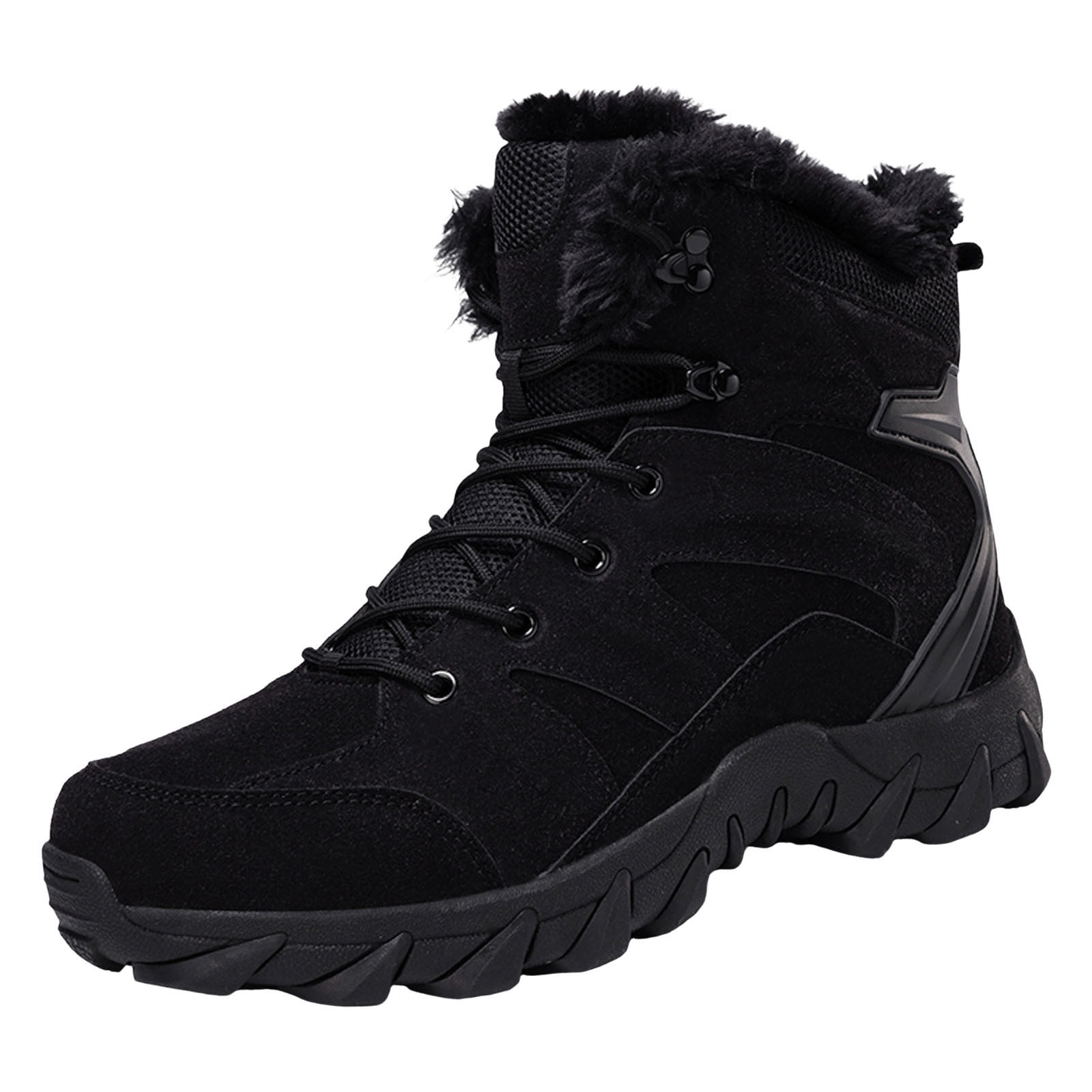gdxvjhbj Boots for Men Men's Winter Snow Boots with Sherpa Fleece ...