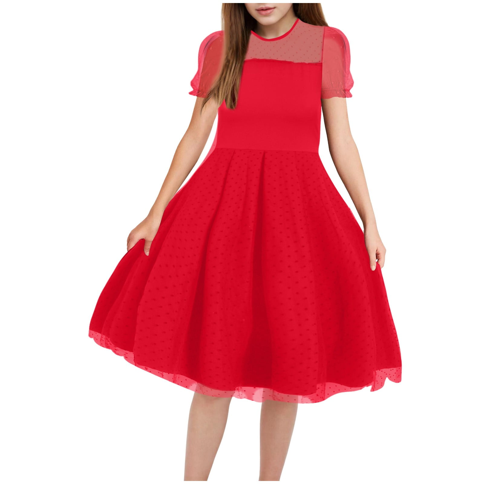 gdxvjhbj Girl Dresses Toddler Tutu Dress Little Girls Fluffy Summer ...