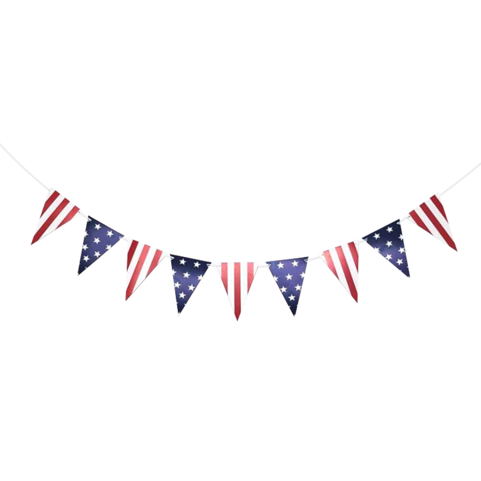 geerera 118 inch Red Blue White Pennant Banner Flags,Independence Day ...