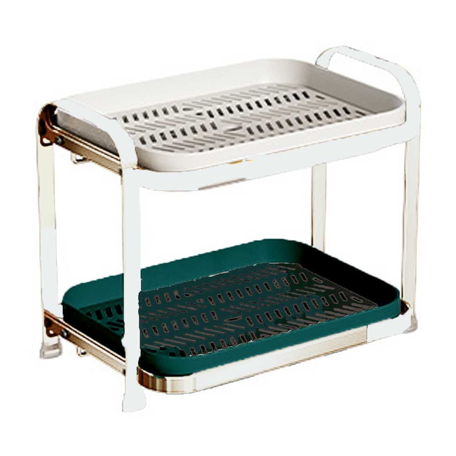 geerera 2 Tier Cup Storage Shelf, Glass Cup Rack, Mug Holder,Coffee Cup ...