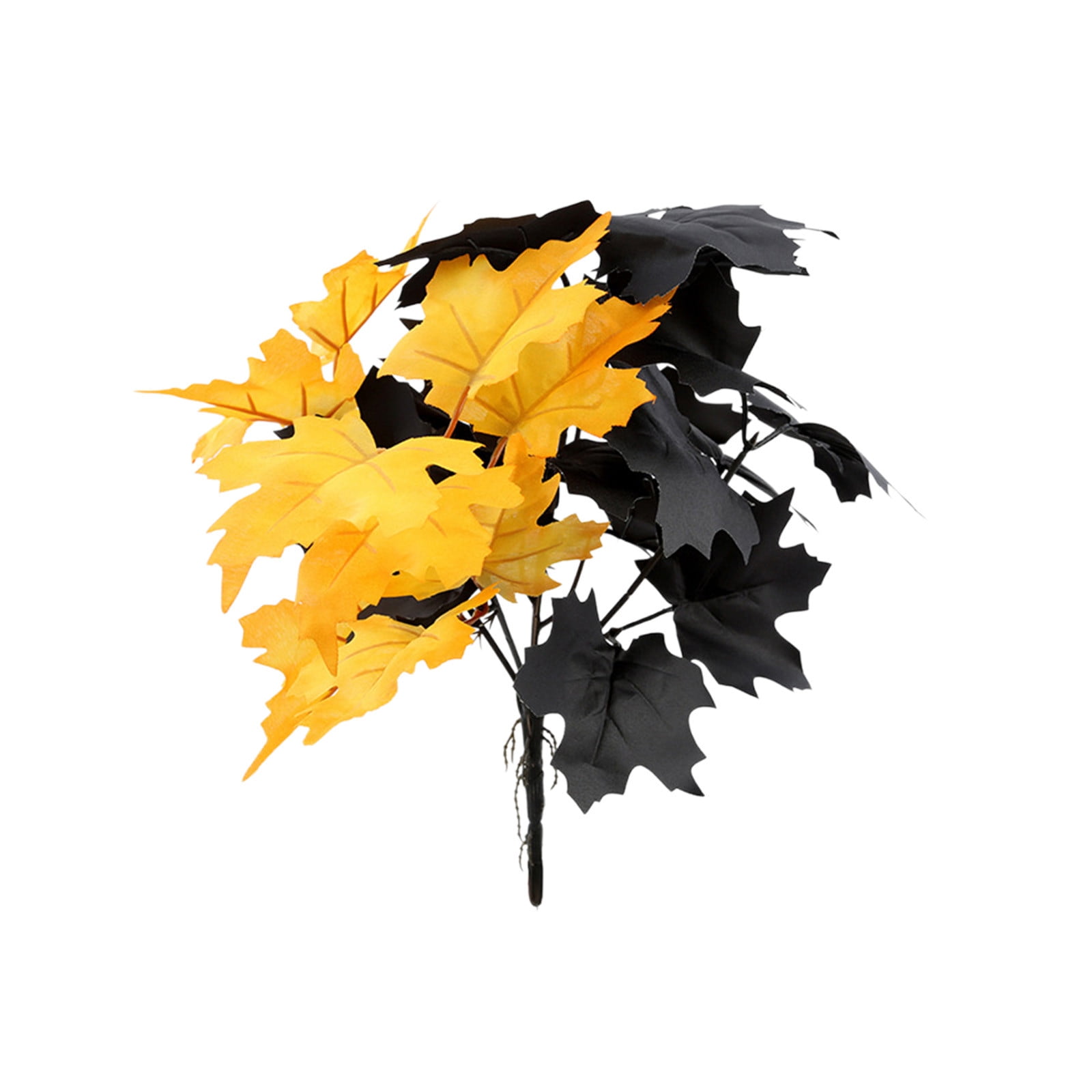 geerera Artificial Maple Leaf Stems, Silk Faux Fall Foliage Branches ...