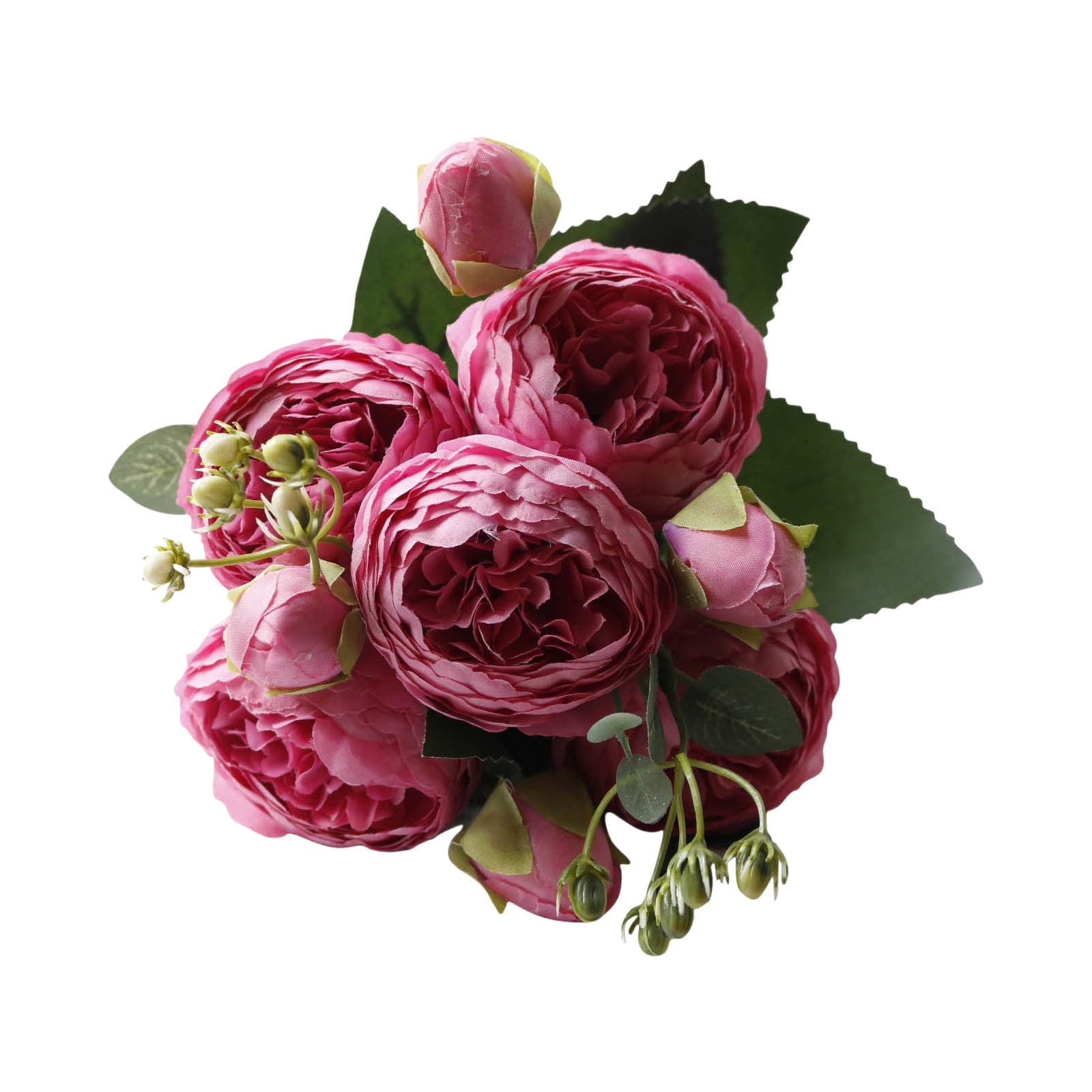 geerera Artificial Silk Flower Bouquet, 2-Pack, Realistic Fake Blooms ...
