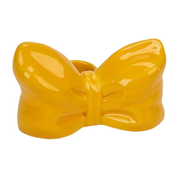 geerera Ceramic Bow Candlestick, Valentines Day Decorative Candle Stand ...