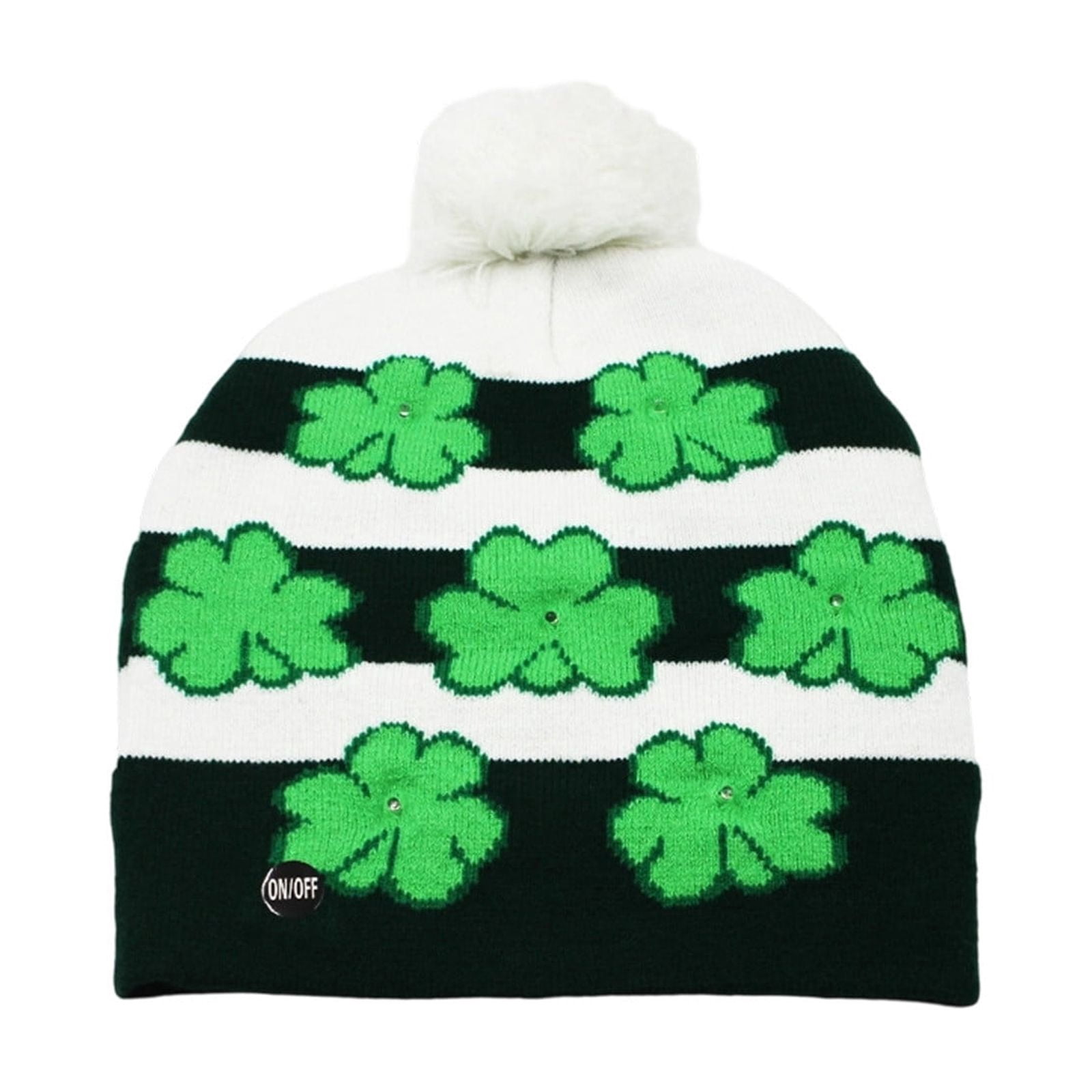 geerera Christmas LED Light-up Knitted Beanie Hat, Light Up Christmas ...